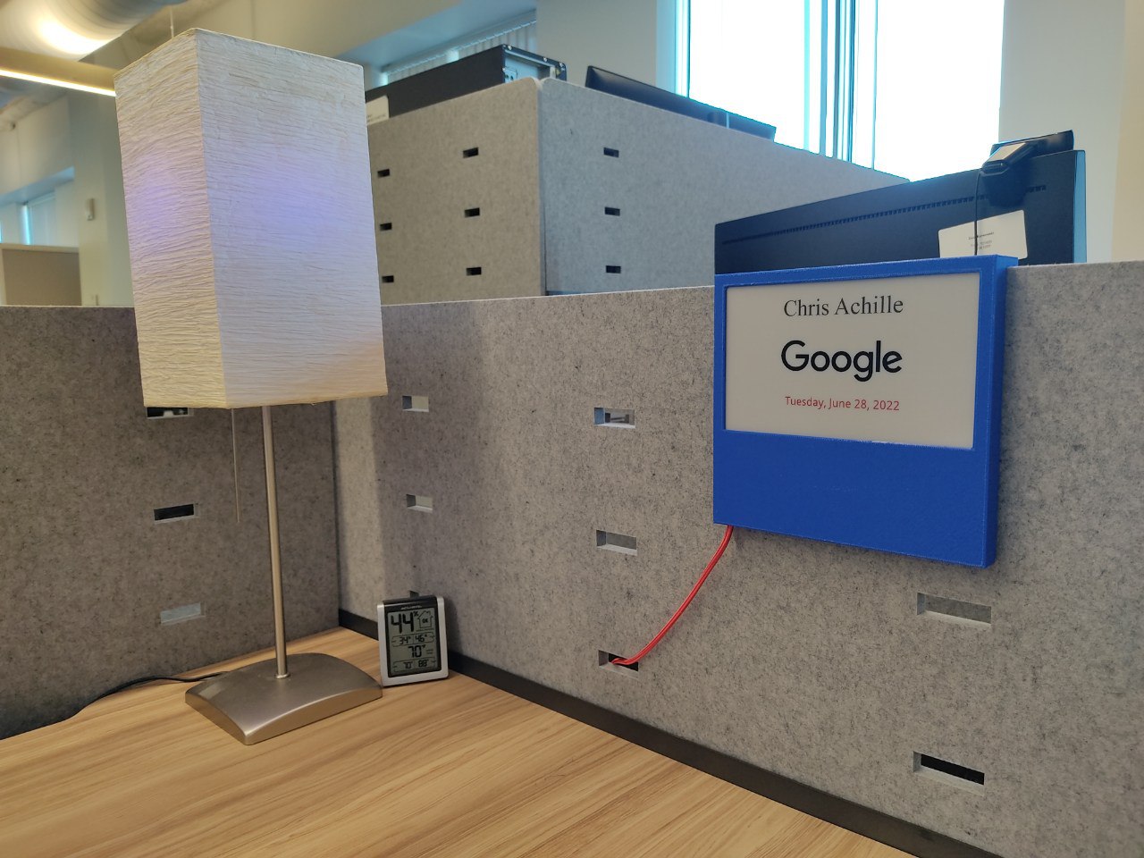 E-Ink Nameplate – Chris Achille