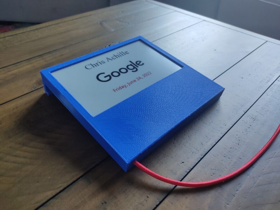 E-Ink Nameplate – Chris Achille